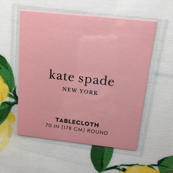 kate spade | Dining | Kate Spade Make Lemonade Tablecloth 7 Round ...